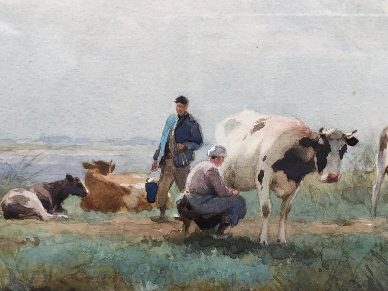 Adrianus Johannes Groenewegen - 19th Century Dutch Watercolour ...