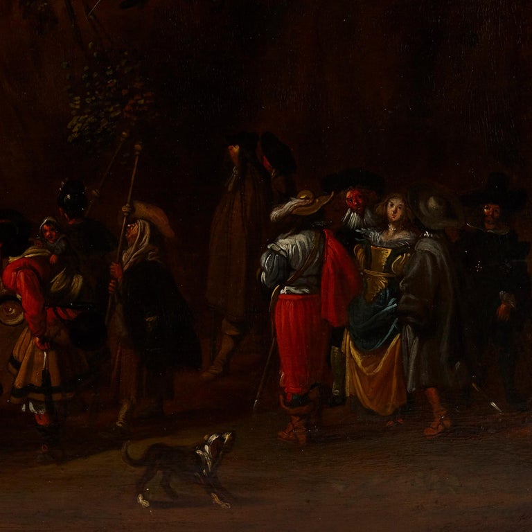 Johannes Jakob Hartmann - Two oil on panel Old Master landscape ...