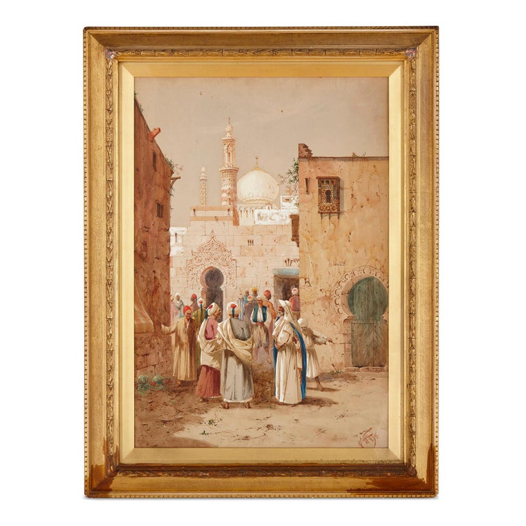 Henry Stanton Lynton - Figurative 19th Century Orientalist watercolour ...