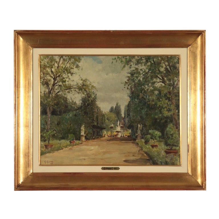 Giannino Grossi - Glimpse by Giannino Grossi Boboli Garden Painting ...