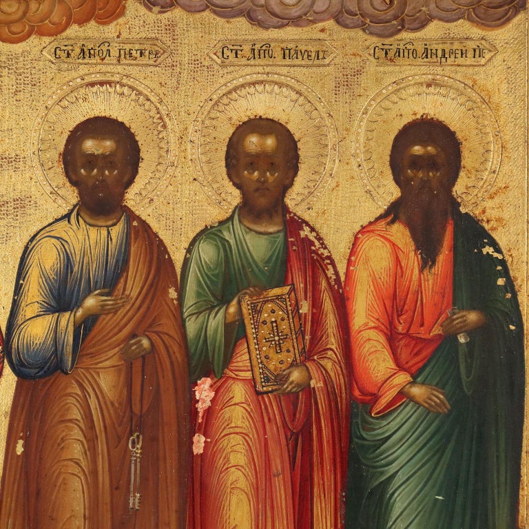 Unknown - Orthodox Icon with Riza Tempera on Wood Greece XVIII-XIX ...