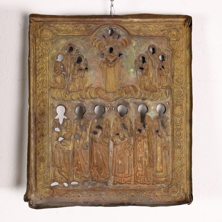 Unknown - Orthodox Icon with Riza Tempera on Wood Greece XVIII-XIX ...