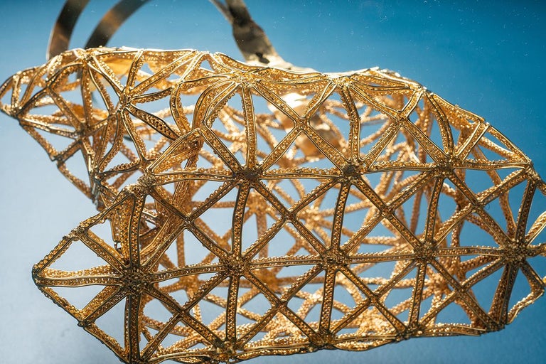 Tayeba Lipi - Small Contemporary Gold-Plated Brass Sculpture of a ...