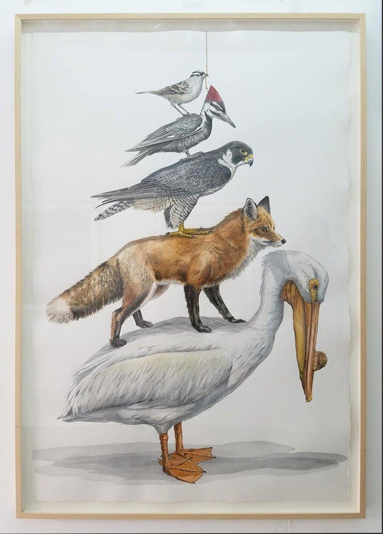 Thomas Broadbent - "Masquerade" signed watercolor, framed at 1stDibs