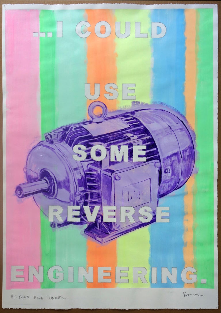 David Kramer - "Beyond Fine Tuning" Conceptual Painting For Sale at 1stDibs