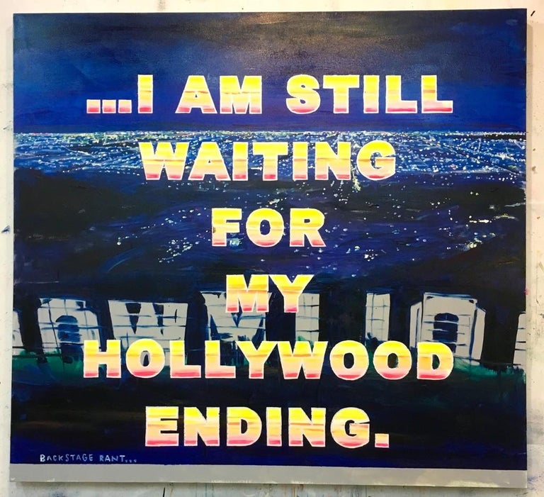 David Kramer - "Backstage Rant" Conceptual Text Based Painting For Sale ...