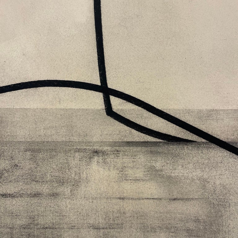 Daniel Brice - Daniel Brice "Figure/Pacific #10" Charcoal and Acrylic ...