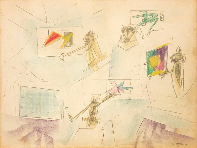 Roberto Matta - UNTITLED (ORIGINAL DRAWING) For Sale at 1stDibs