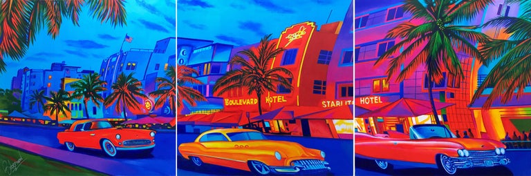 Ken Beberman - IN THE AIR TONITE (TRIPTYCH) For Sale at 1stDibs