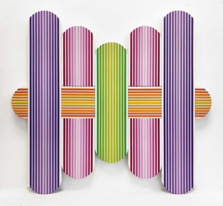 Stan Slutsky - LINEAR WEAVING (DIMENSIONAL HAND PAINTED WOOD) For Sale ...