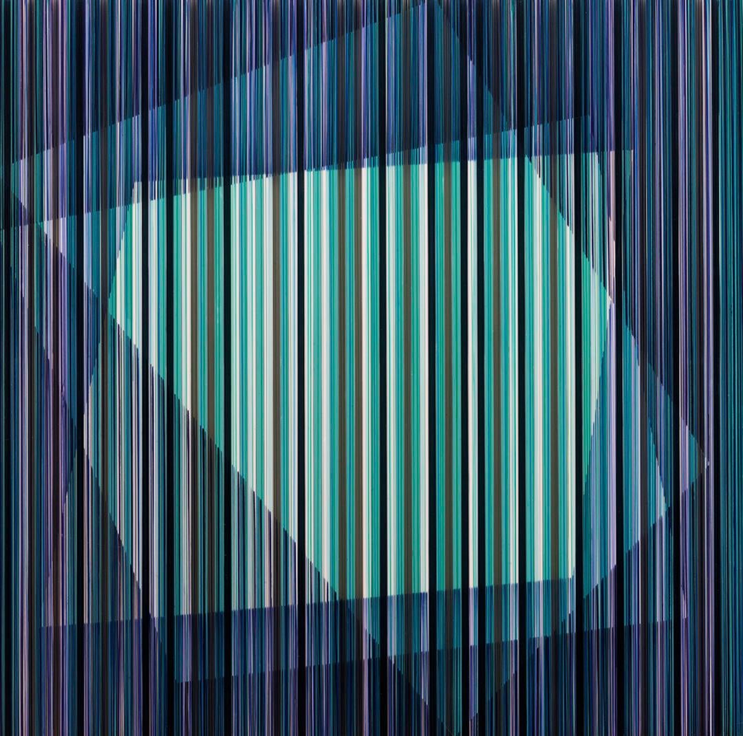 Rachel Wickremer - The Open - geometric abstract mixed media ...