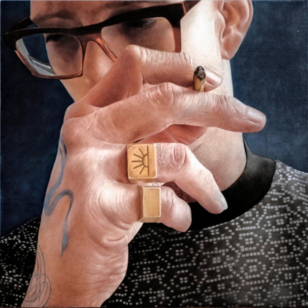 Anne Moses - Touch - contemporary hyperrealistic close-up female face ...