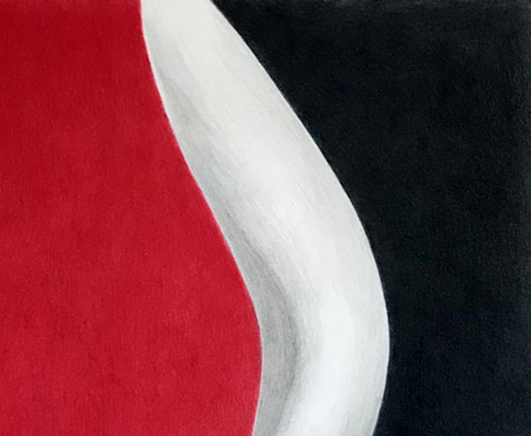 Yanna Kali The T Simple Sensual Curves Abstract Art Coloured Pencil And Graphite For