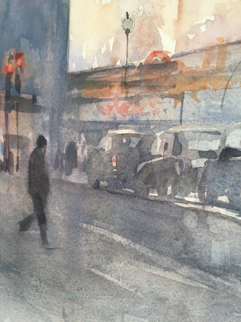 David Walker - London Regent Street - illustrative cityscape ...