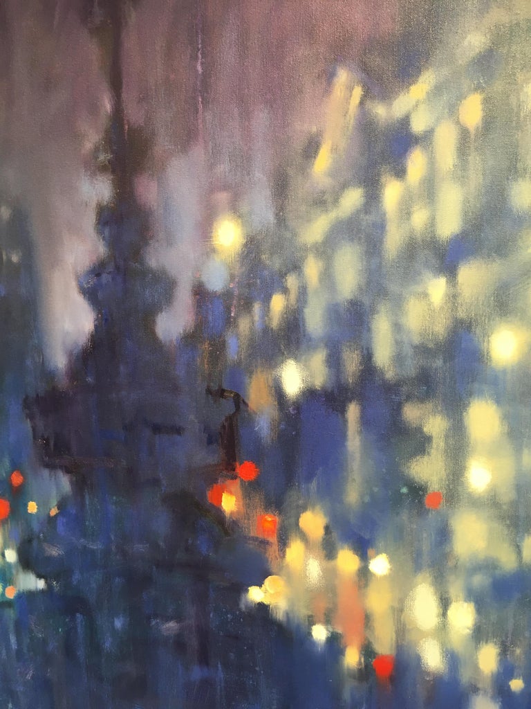 David Hinchliffe - Evening Lights, Piccadilly Circus - impressionist ...