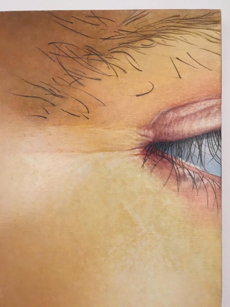 Anne Moses - Closer - contemporary hyperrealistic close-up side-look ...