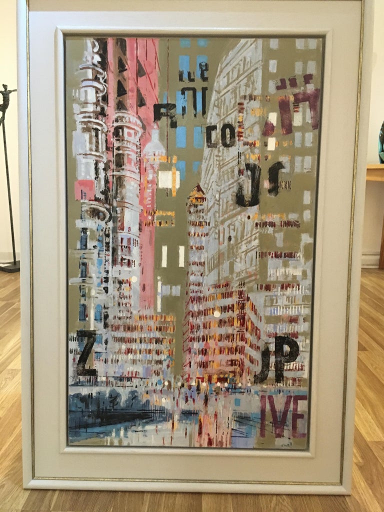 Brian Elwell - Tall City 3 - contemporary cityscape London ...