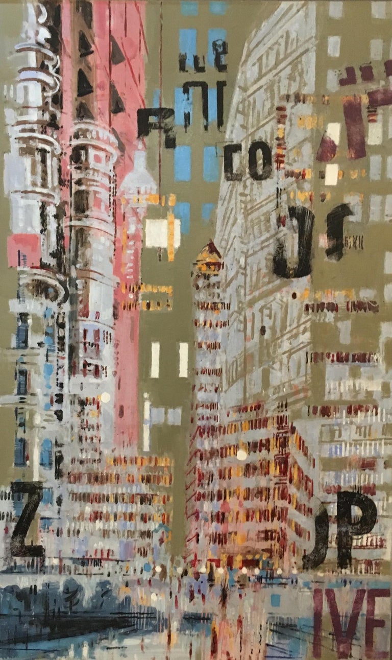 Brian Elwell - Tall City 3 - contemporary cityscape London ...