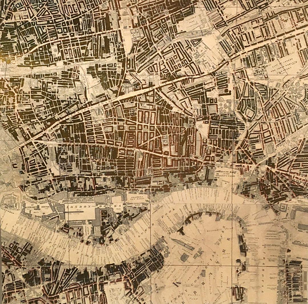 Unknown - Antique City Maps, New Orleans, gold leaf, unframed For Sale ...