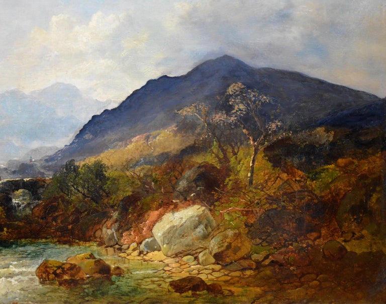Joseph Horlor - Snowdon, North Wales - Very Large 19th Century Oil ...