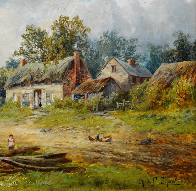 Charles Leaver Shaw - A Summer Afternoon - 19th Century English ...