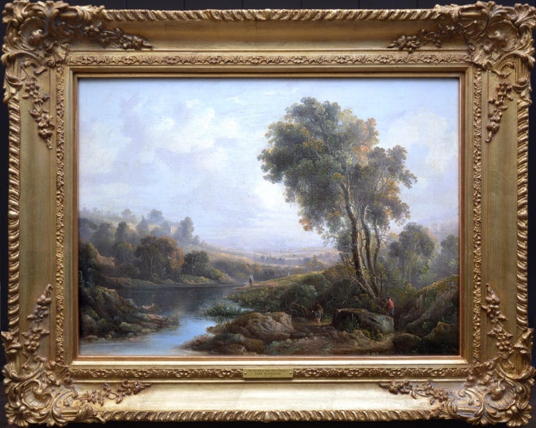 John Rathbone - On the River Dee, Chester - 18th Century Landscape ...