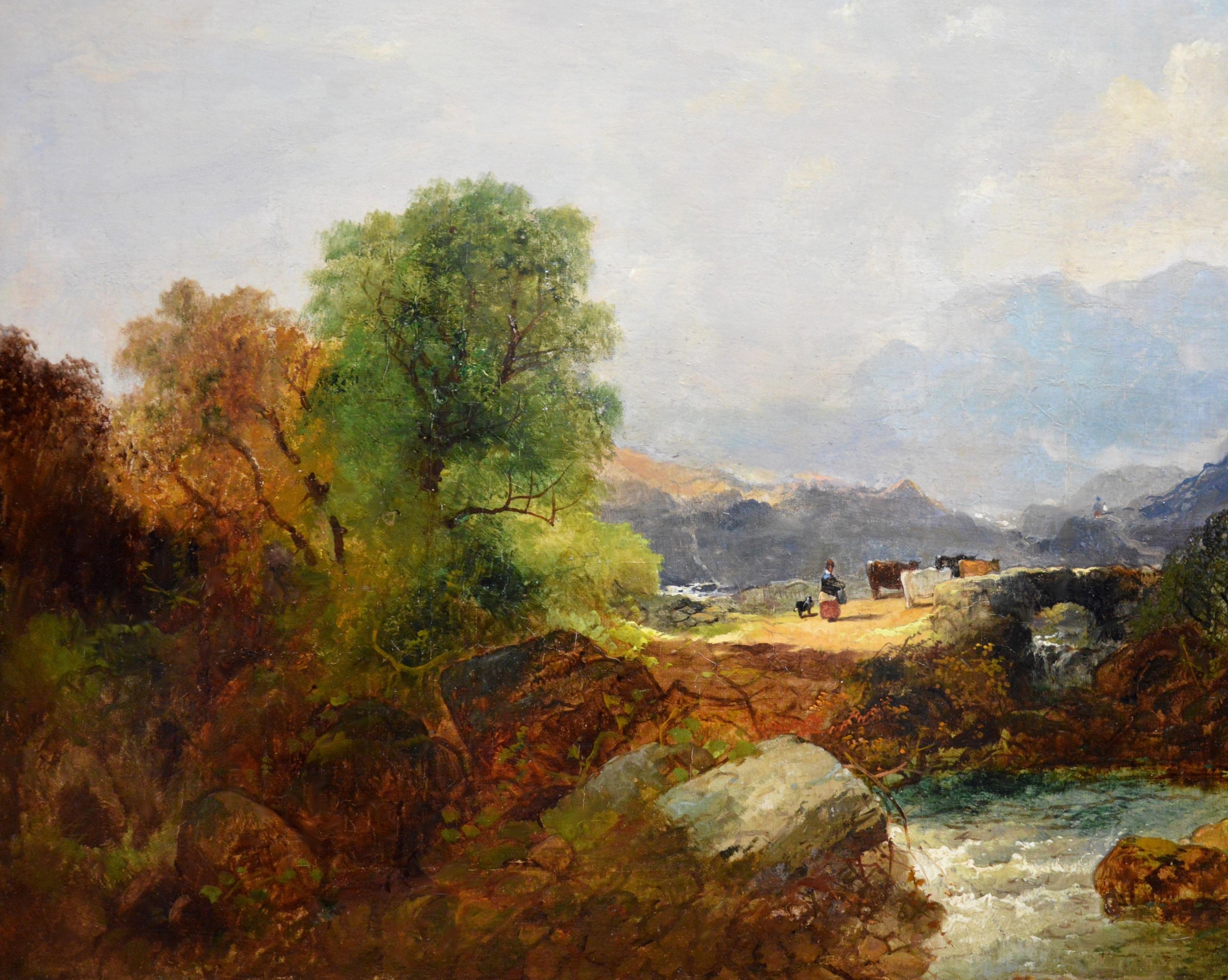 Joseph Horlor - Snowdon, North Wales - Very Large 19th Century Oil ...