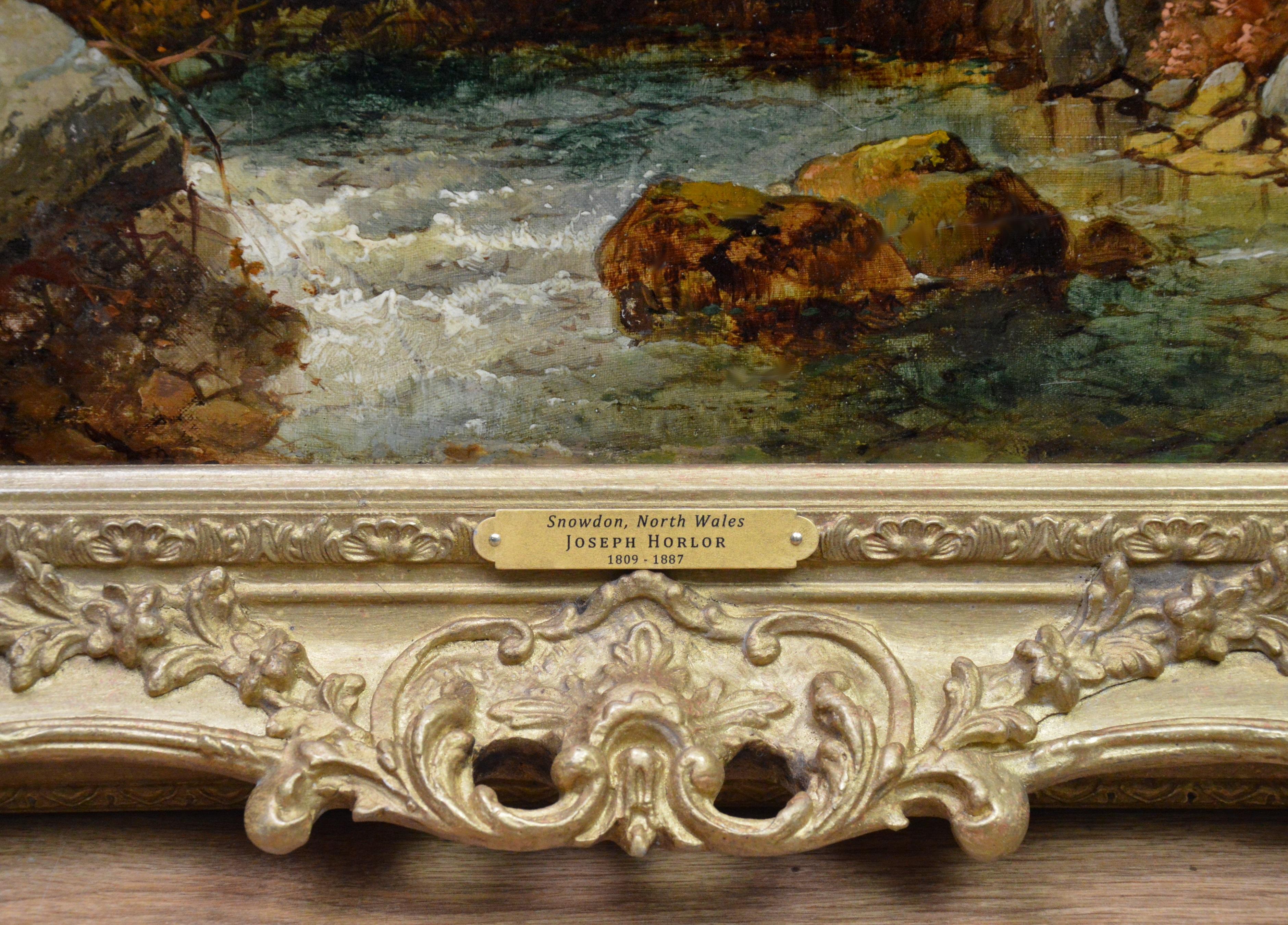 Joseph Horlor - Snowdon, North Wales - Very Large 19th Century Oil ...