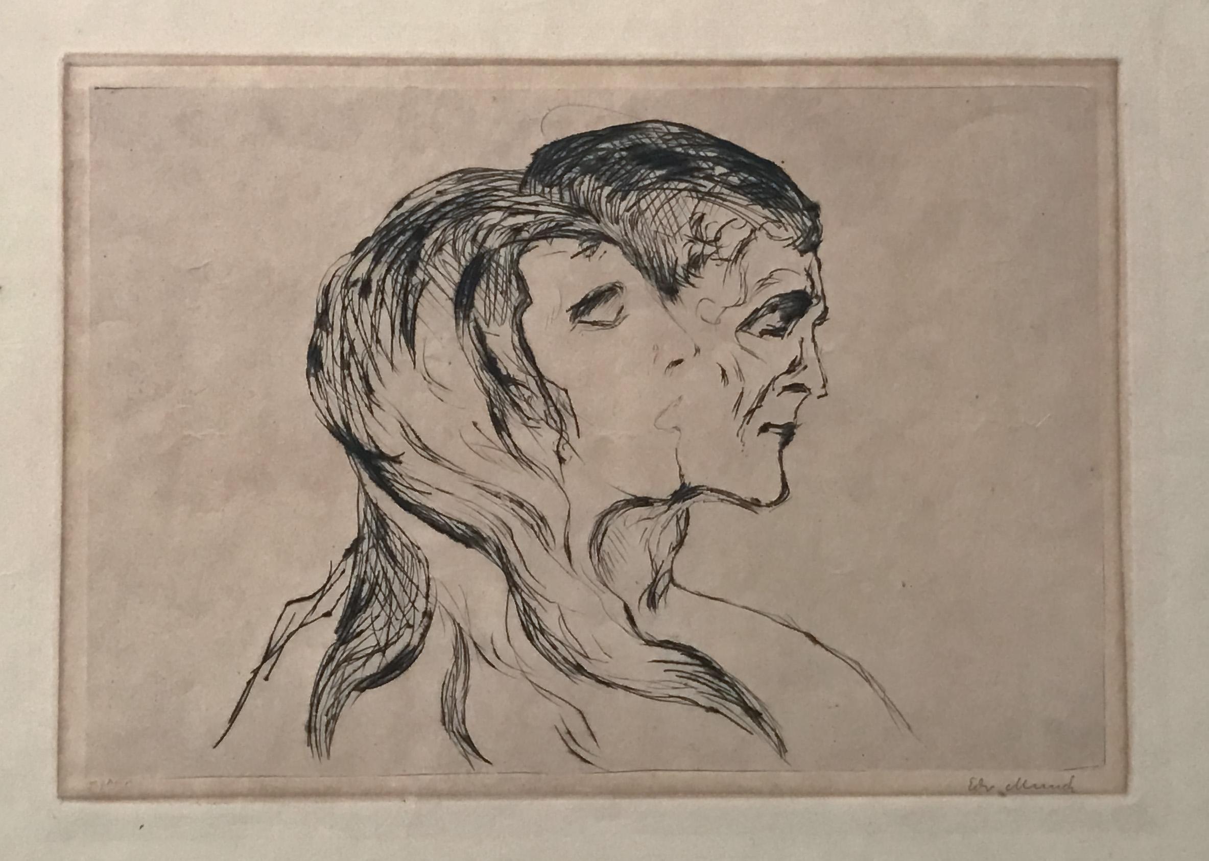 Edvard Munch - The Princess of Ilmenau - Original Etching and Drypoint ...