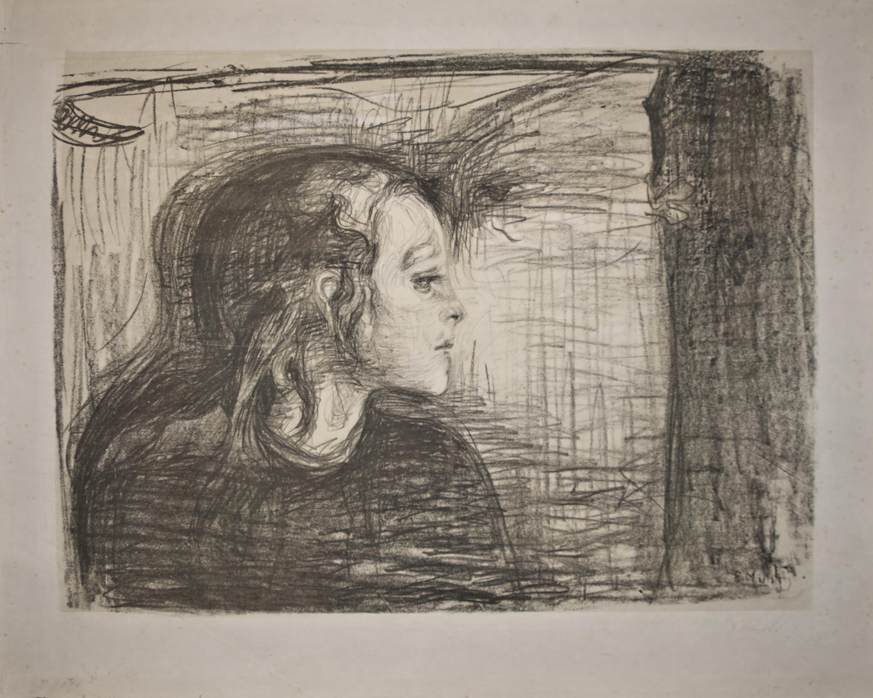 Edvard Munch - Redhead Woman - Lithograph Poster - Los Angeles County ...
