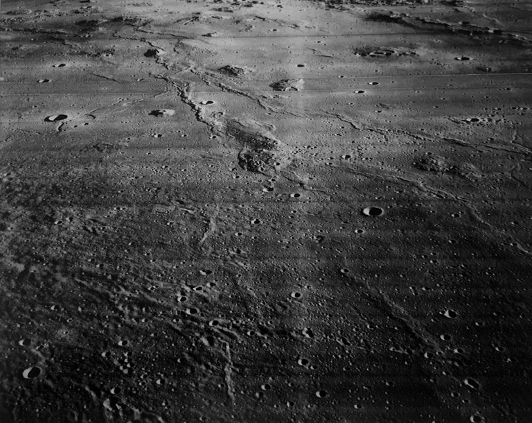 Lunar Orbiter II, Apollo Mission NASA Vintage Photograph of Moon ...