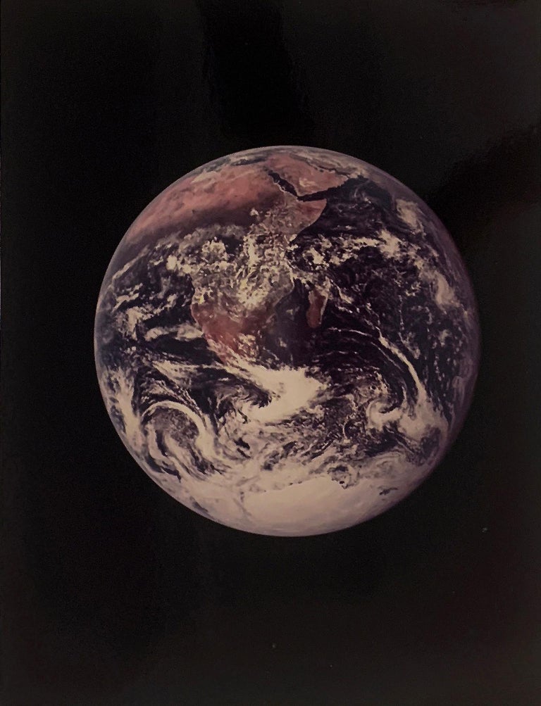 Blue Marble by NASA Apollo 17 Astronauts, Vintage Color Photo Mounted ...