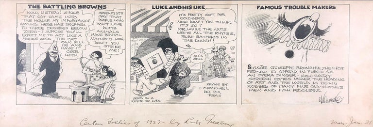 Rube Goldberg - Rube Goldberg Original Cartoon Follies of 1927 For Sale ...