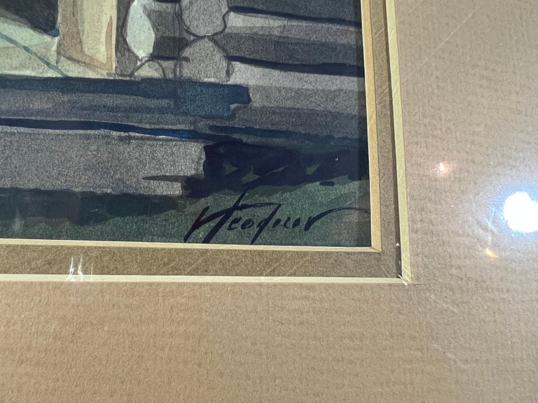 Victor Feodorov - 1930s Cabin Scene For Sale at 1stDibs