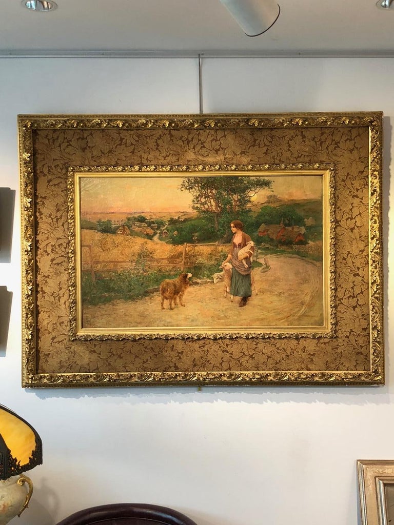 George Chambers 1 - Poor Man's Flock For Sale at 1stDibs | 1885 oil ...