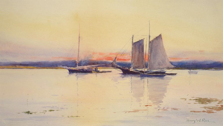 Henry Webster Rice - "End of Day" Henry Webster Rice, circa 1880-1890 ...