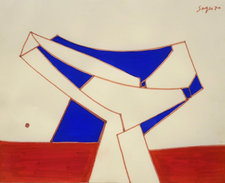 Peter Sager - "Abstract Construction in Red and Blue," Peter Sager ...