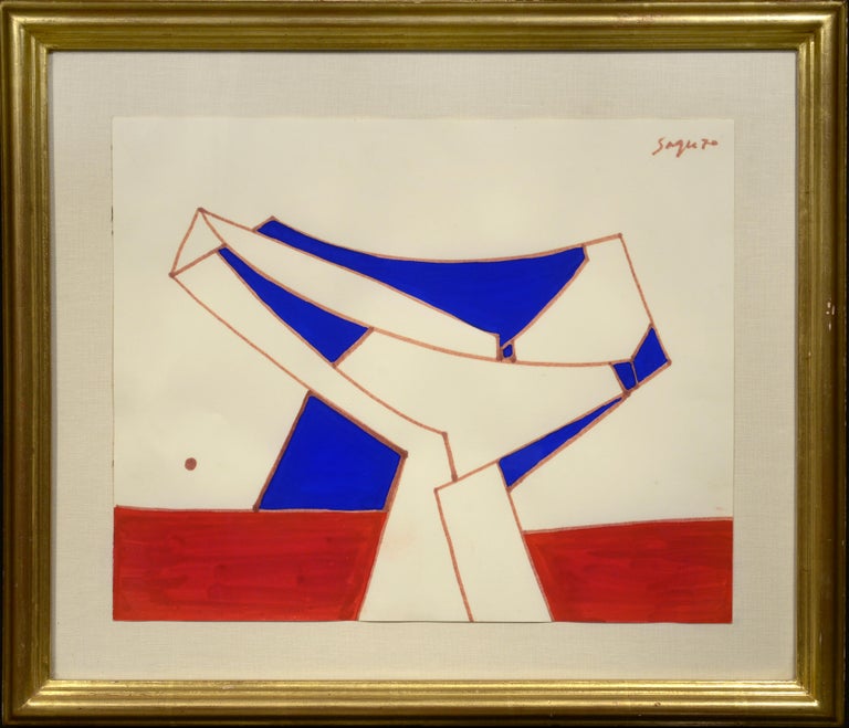 Peter Sager - "Abstract Construction in Red and Blue," Peter Sager ...