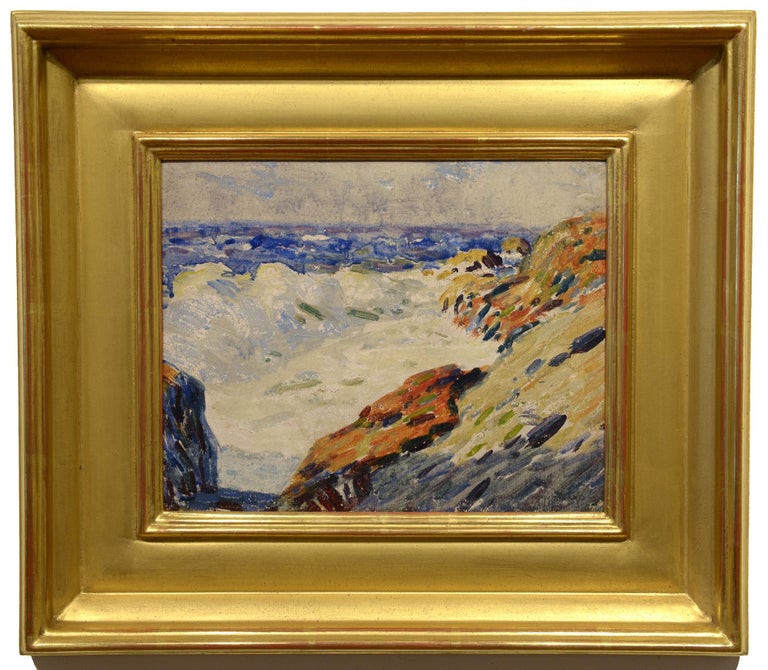 Whitney Hubbard - "Blue Seas," Whitney Hubbard, oil, impressionist ...