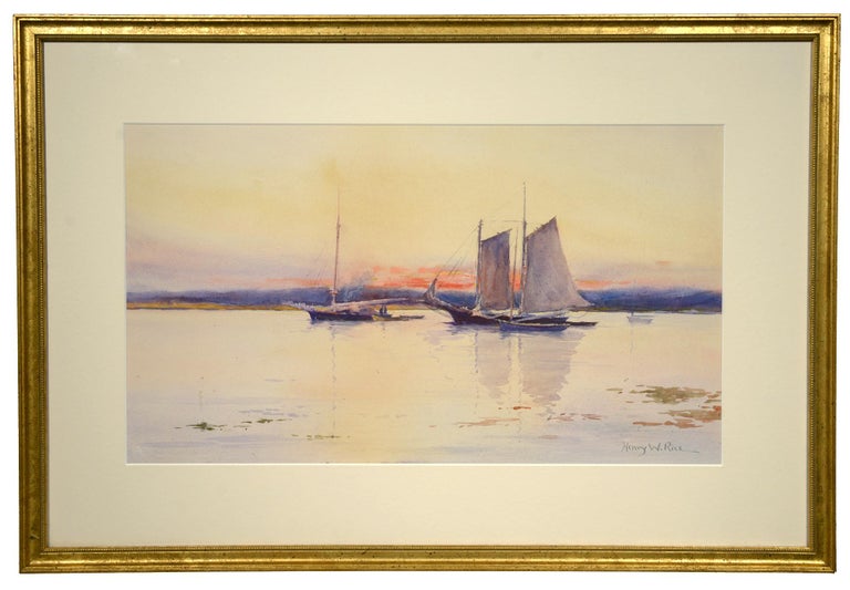 Henry Webster Rice - "End of Day" Henry Webster Rice, circa 1880-1890 ...