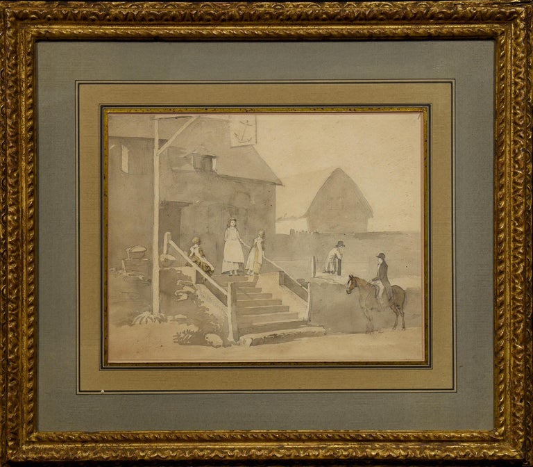 Frederick James Havell - "Gathering at the Anchor Inn" Frederick James ...