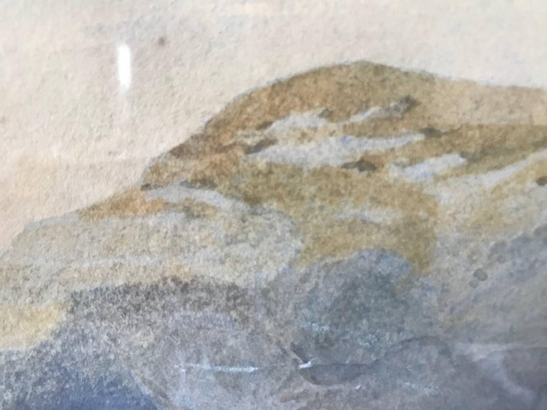 François Louis Thomas Francia - Untitled Seascape: Man At Sea For Sale ...