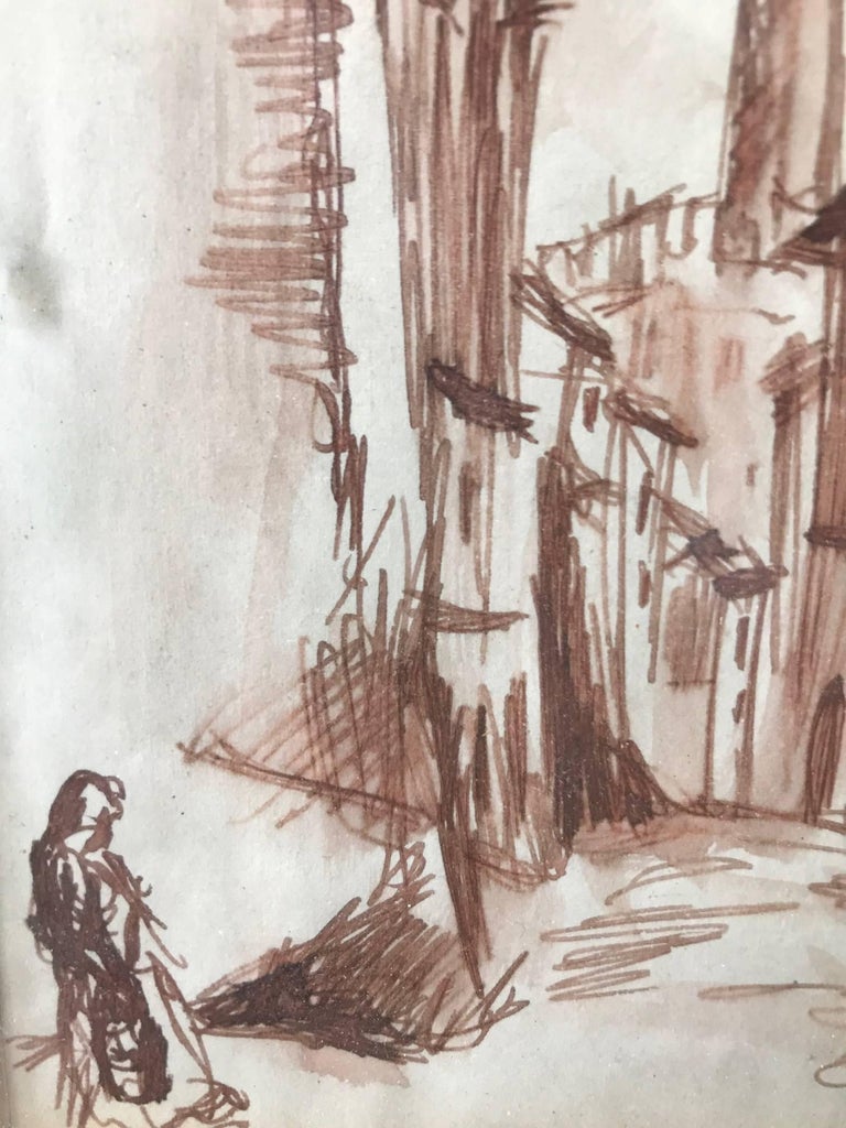 Gyula Zilzer - Sans titre : L'arc du village En vente sur 1stDibs