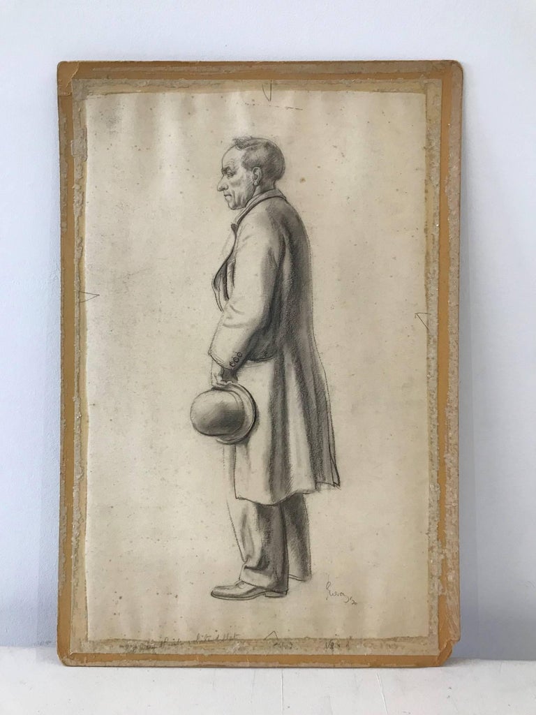 John Gilroy - Untitled (Sideview of a Gentleman) For Sale at 1stDibs