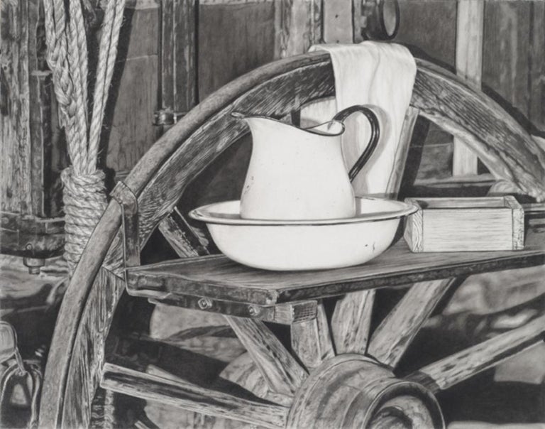 Halbert - "SIMPLER DAYS" IMAGE 16 X 20 GRAPHITE STILL LIFE DRAWING For ...