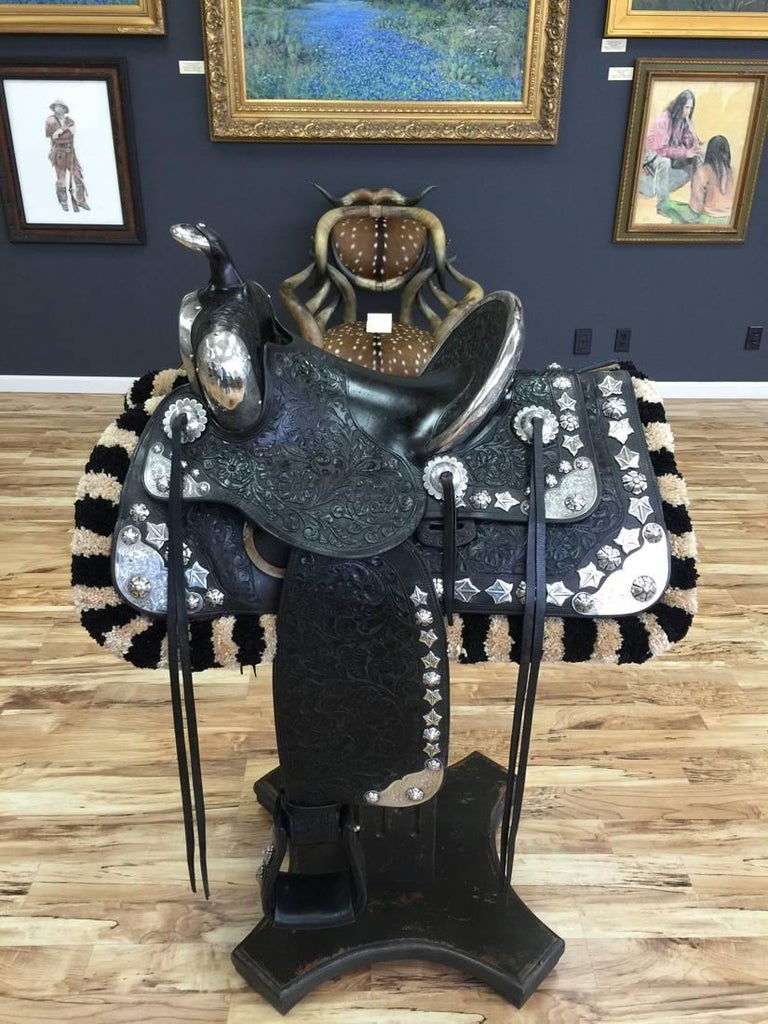 Edward H. Bohlin - EDWARD BOHLIN 1930S SILVER MOUNTED PARADE SADDLE ...