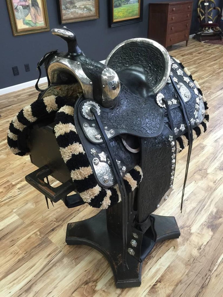 Edward H. Bohlin - EDWARD BOHLIN 1930S SILVER MOUNTED PARADE SADDLE ...