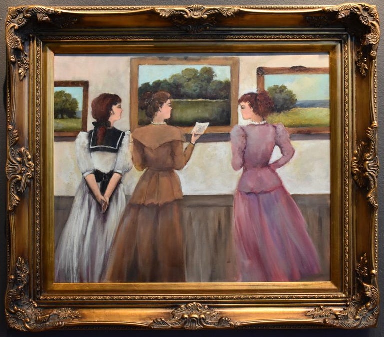 BETTE LOU VOORHIS - "Ladies at the Art Show" For Sale at 1stdibs