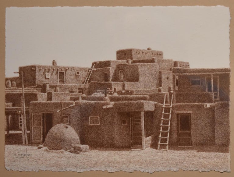 Steve Forbis - "Taos Skyline" Fantastic Colored Pencil Drawing. Taos ...
