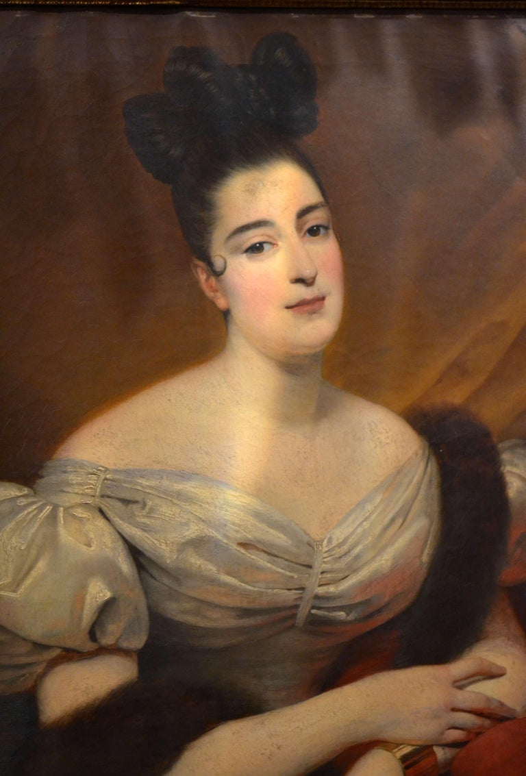 Édouard Louis Dubufe - Portrait of an Aristocratic Lady For Sale at 1stDibs